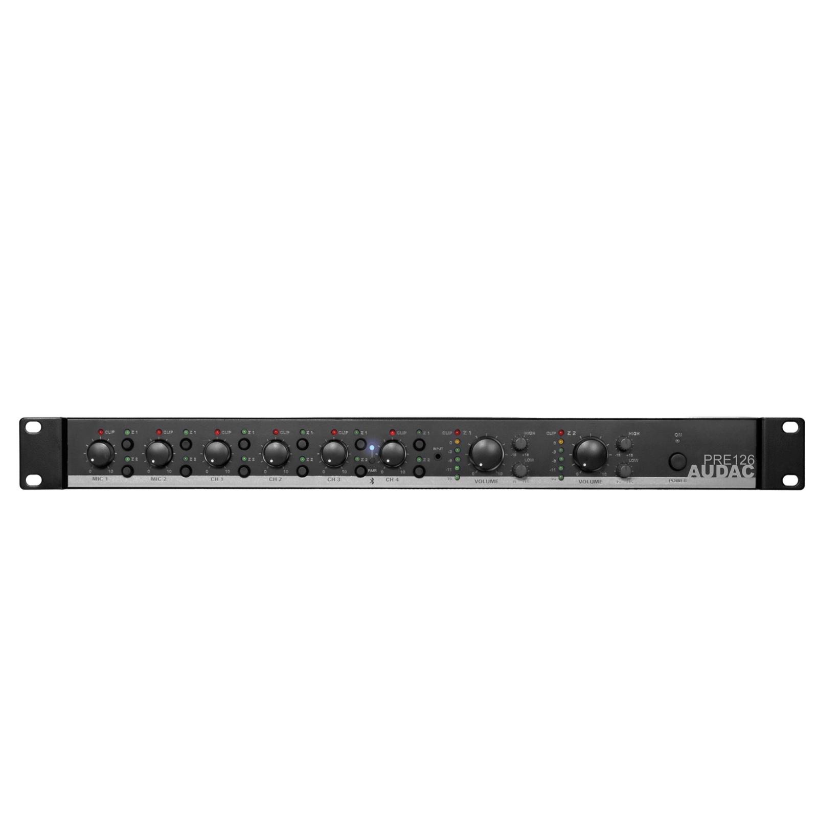 PRE126 Two zone – 6 Channel stereo preamplifier - MTD EVENTS